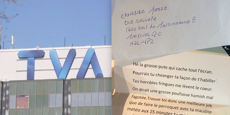 La présentatrice météo de LCN et TVA partage la lettre de menaces qu ...