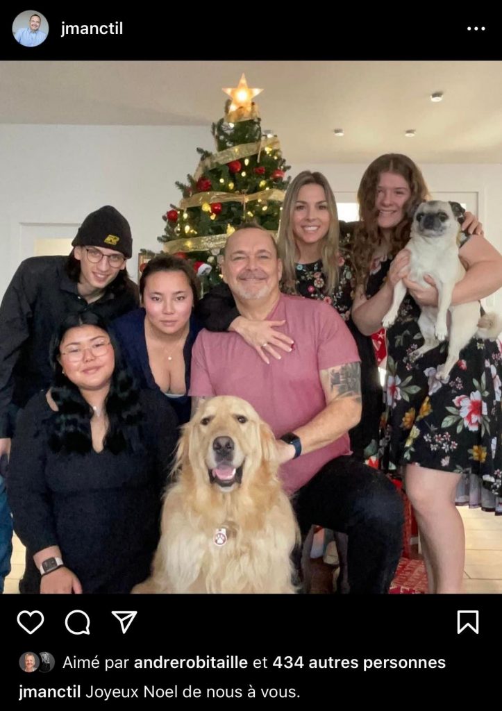 Jean-Michel Anctil sort et publie une rare photo avec sa nouvelle ...