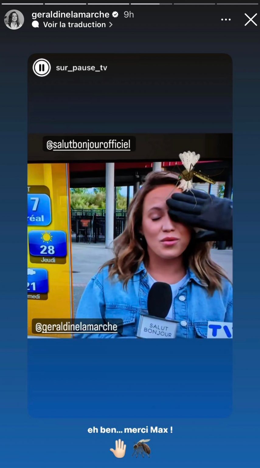 De retour de vacances, Géraldine Lamarche a dû avoir une intervention ...