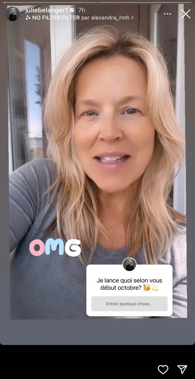 Julie Bélanger sort et annonce un nouveau projet dans sa vie - Vedette ...