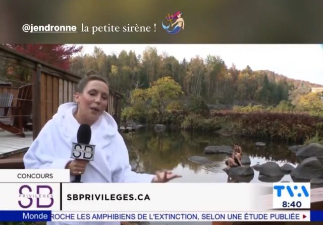 Géraldine Lamarche a donné droit à tout un moment en direct à Salut Bonjour ce matin - Vedette ...