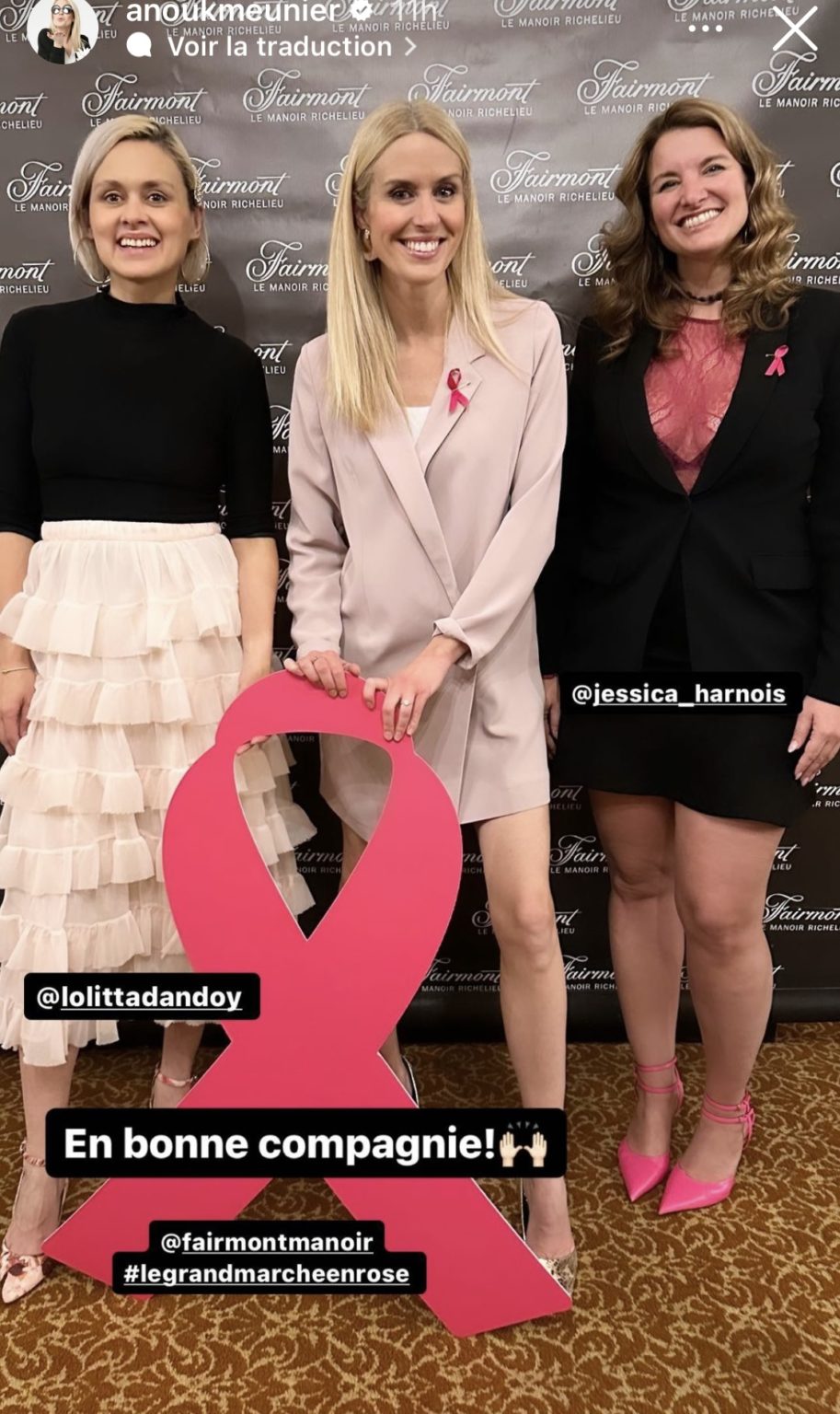 Anouk Meunier sort et partage toutes les photos du tapis rouge avec son ...