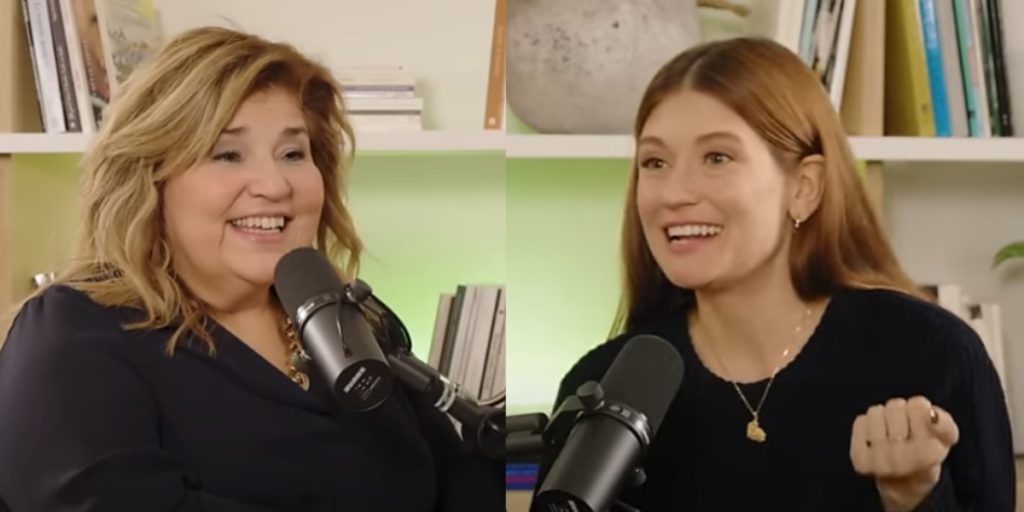 Lors d’une entrevue avec Marie-Claude Barrette, Katherine Levac se ...