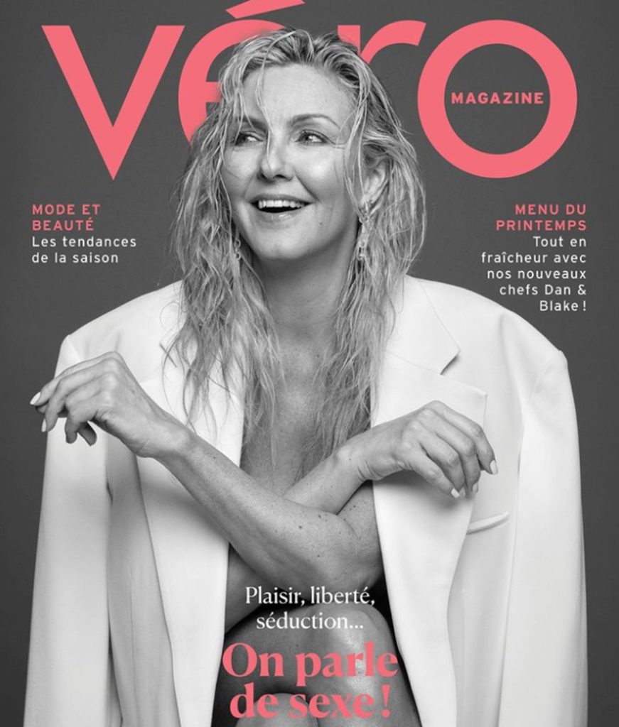 Véronique Cloutier pose en veston sans rien en dessous sur son magazine et les commentaires sont ...