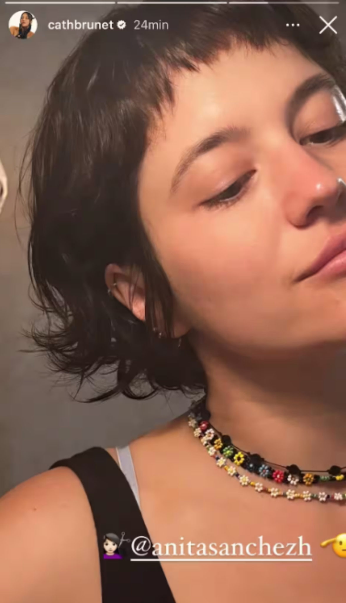 La comédienne Catherine Brunet partage les photos de sa nouvelle coupe ...