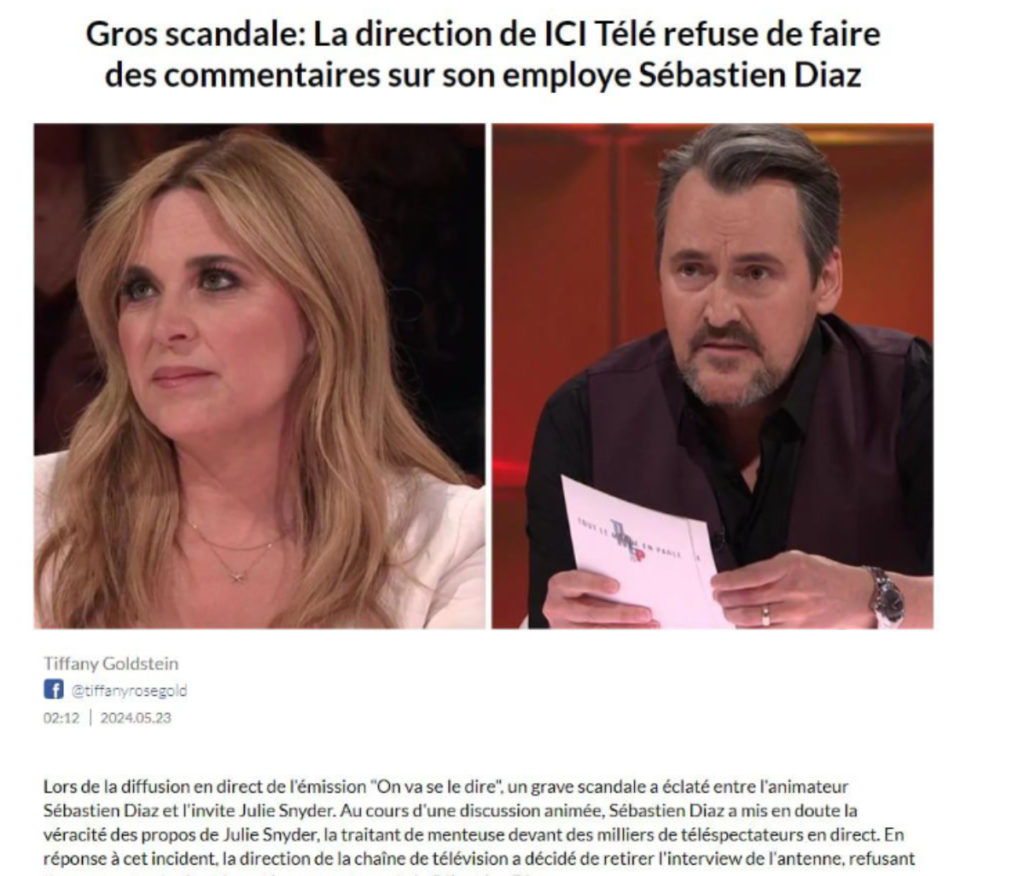 Julie Snyder dément de fausses rumeurs à son sujet - Vedette Québec