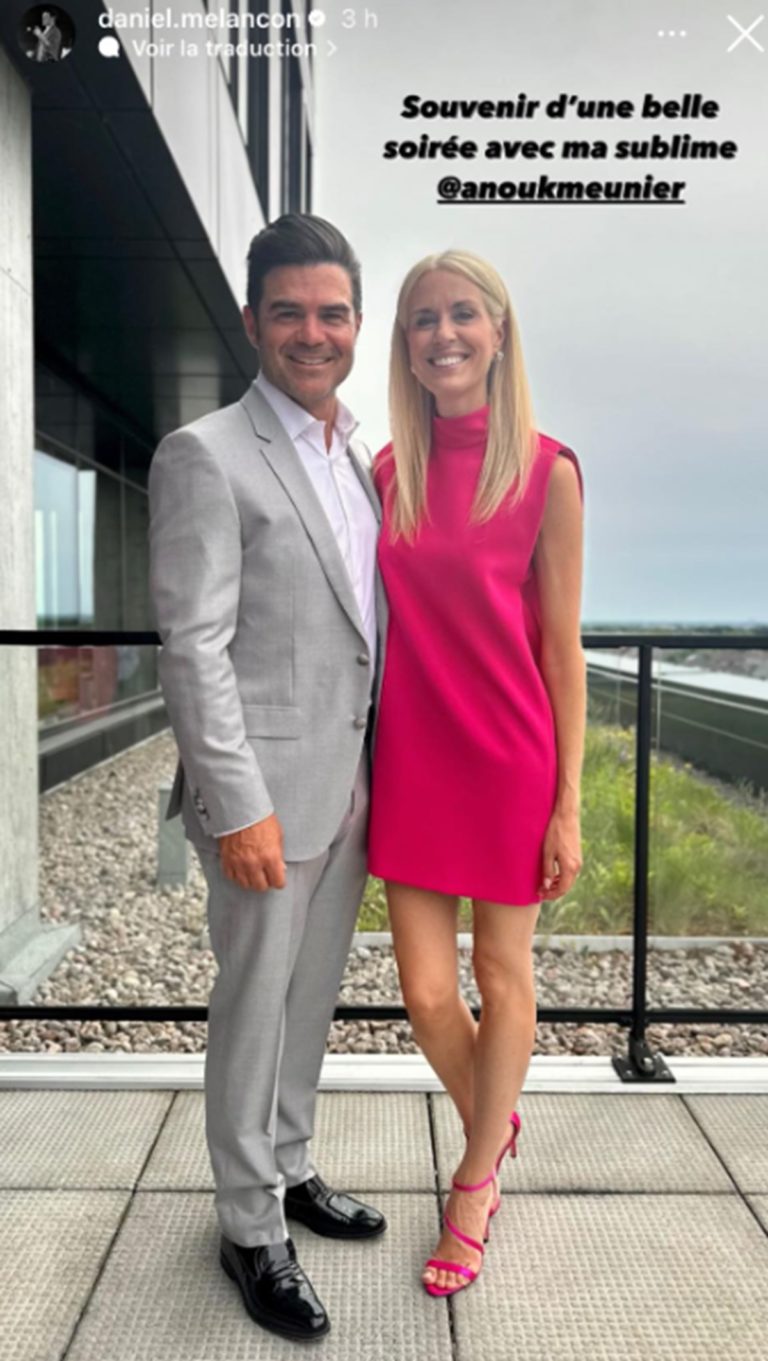 Daniel Melançon partage une rare photo de couple avec Anouk Meunier et ...