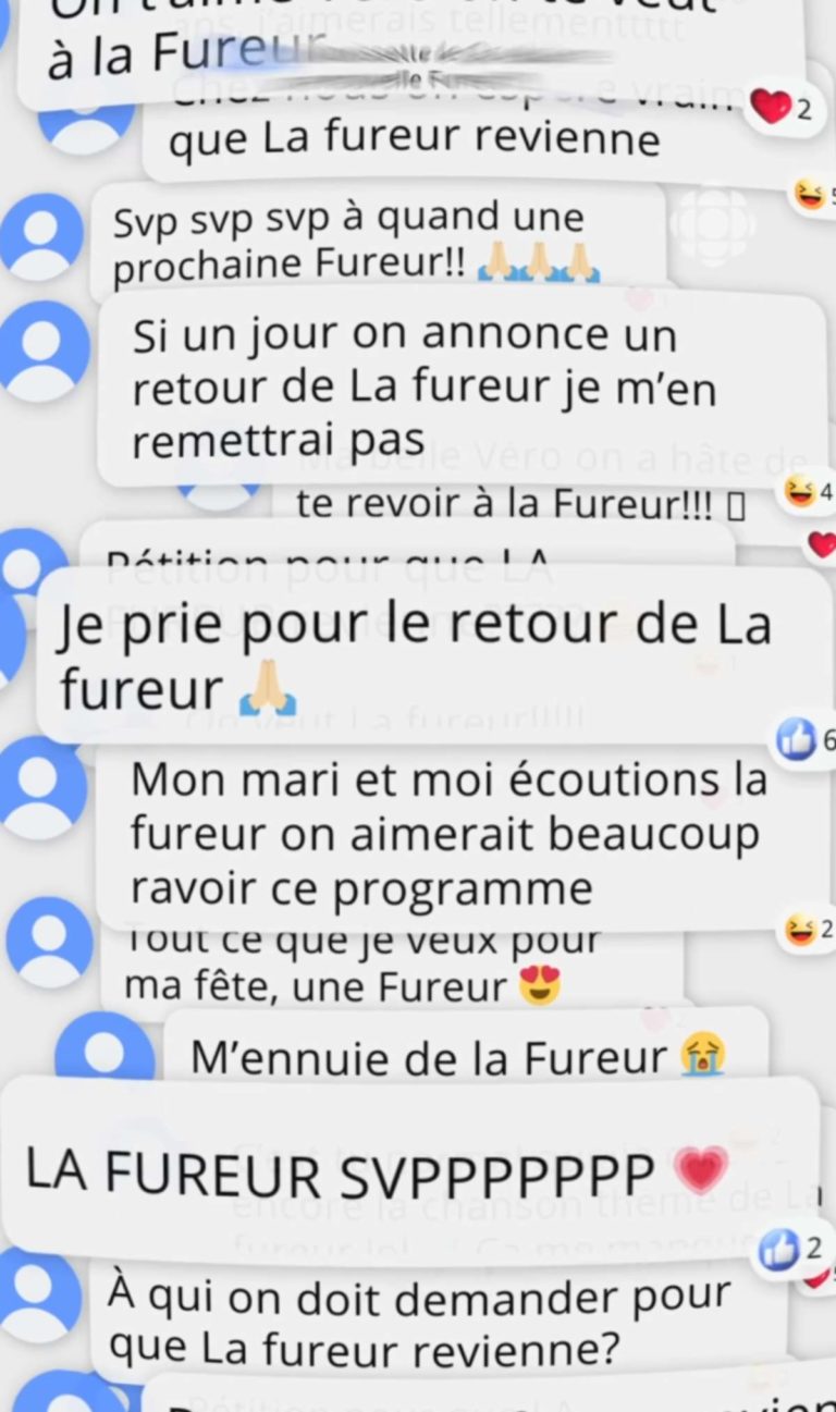 Véronique Cloutier annonce le retour de son émission La Fureur ...