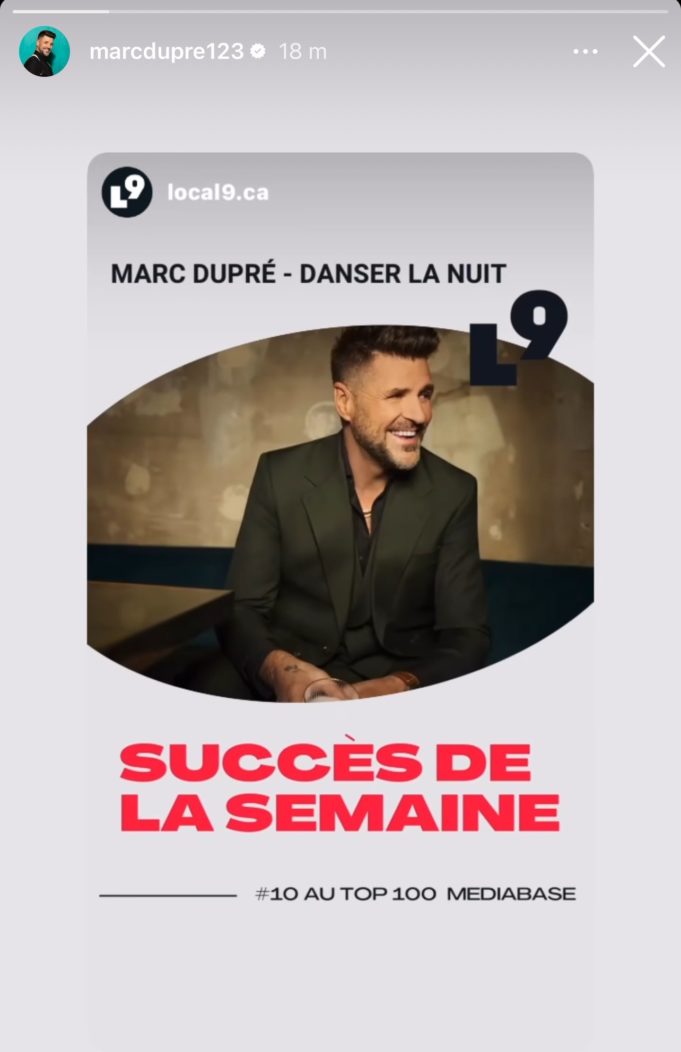 Grande nouvelle dans la vie de Marc Dupré - Vedette Québec