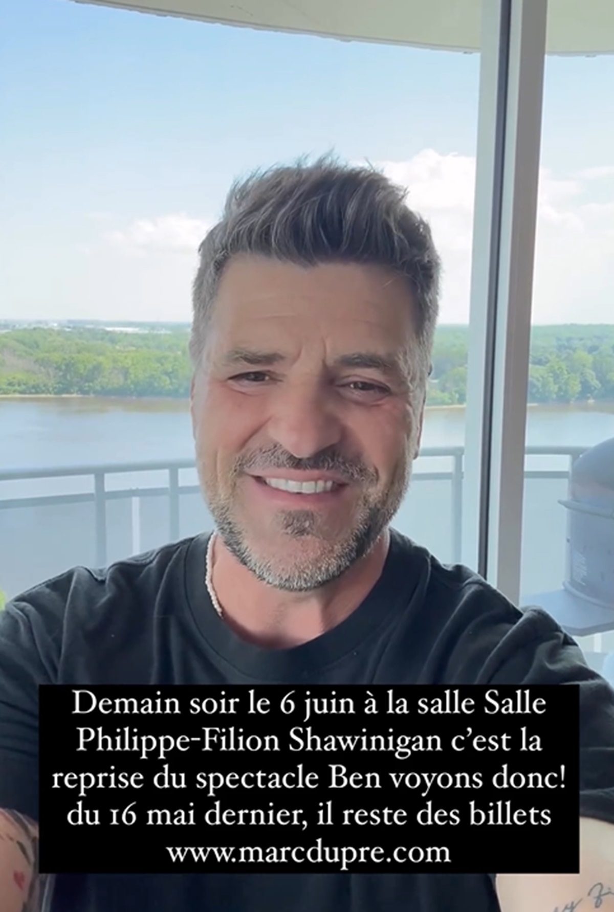 Marc Dupré sort et doit faire une précision pour son spectacle de ce ...