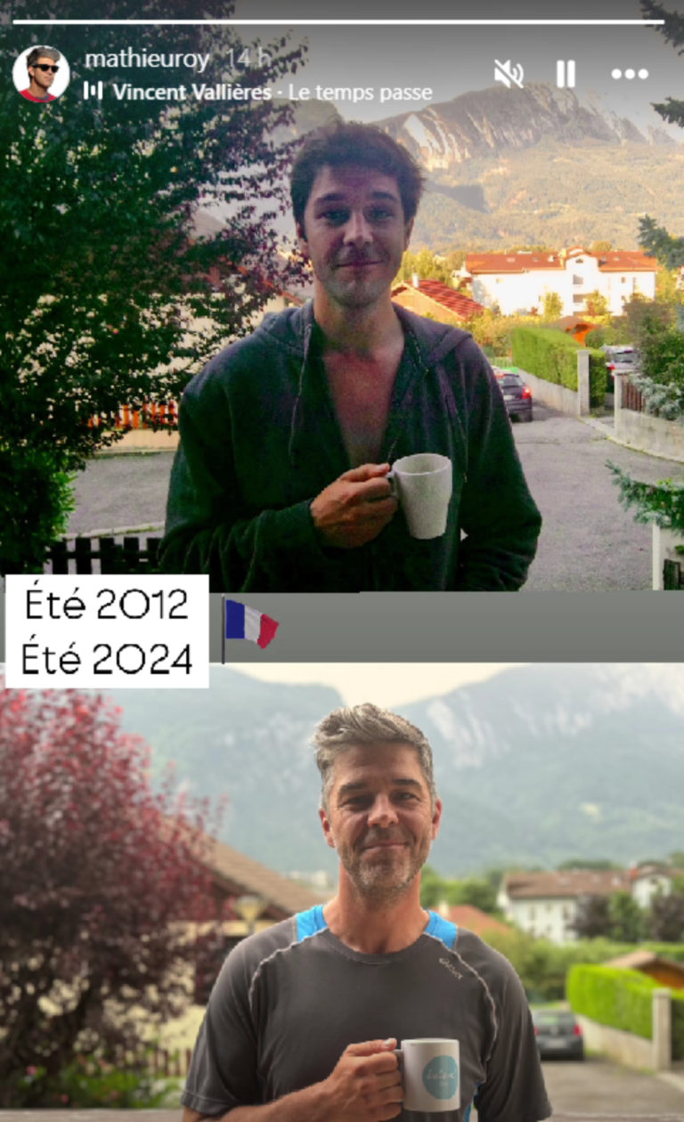 Mathieu Roy de Salut Bonjour pose exactement au même endroit qu'il y a ...