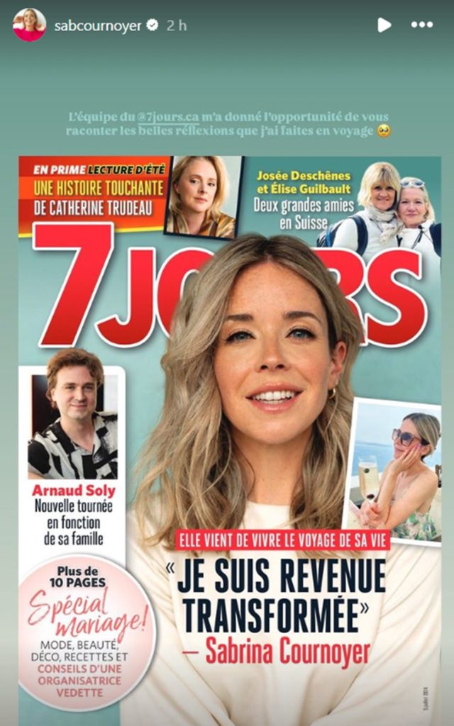 Sabrina Cournoyer publie une nouvelle séance de photos professionnelles ...