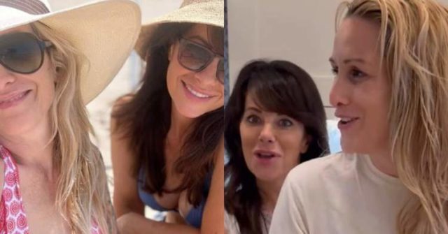 Marie-Claude Savard et Anik Jean posent en bikini sur la plage et les ...