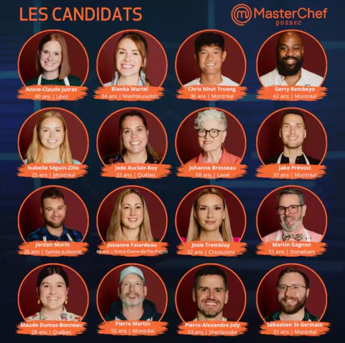 MasterChef Québec annonce tous les candidats de sa 2e saison - Vedette ...