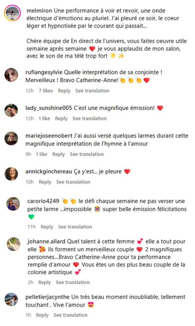 La prestation de Catherine-Anne Toupin fait craquer Antoine Bertrand à ...
