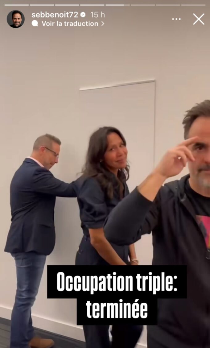 Après avoir perdu son micro, Sébastien Benoit montre ce qu'il a fait ...