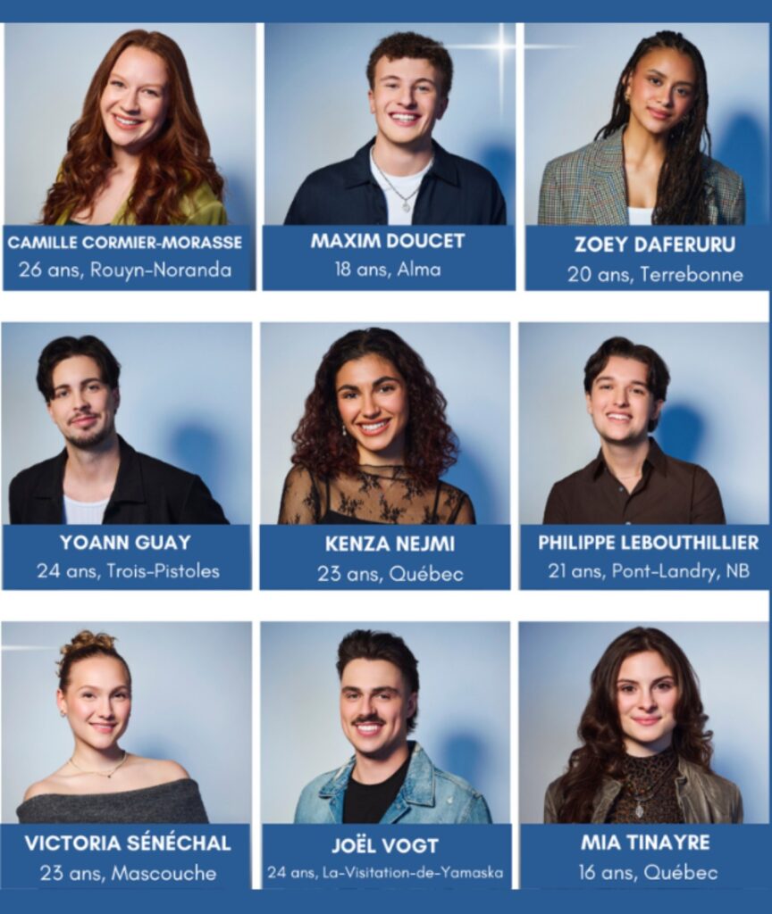 Découvrez tous les 18 candidats de la saison de Star Académie 2025 - Vedette Québec