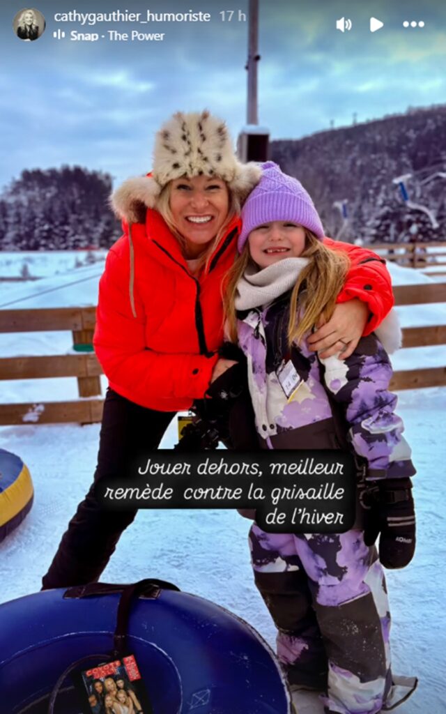 En pause professionnelle, Cathy Gauthier partage une rare photo avec sa ...