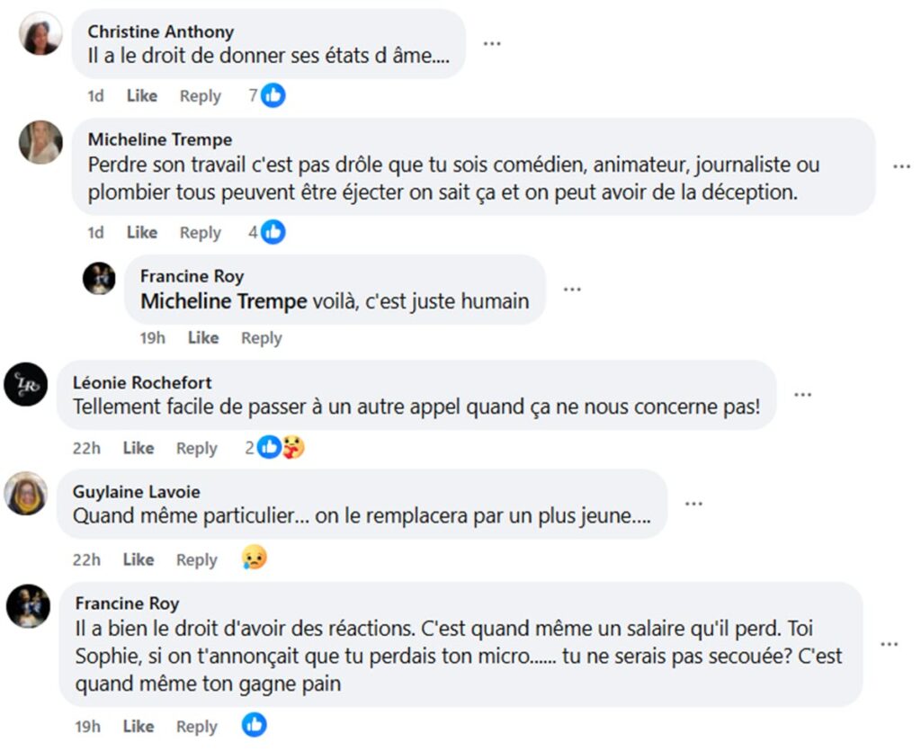 Sophie Durocher répond à Patrick Labbé suite à la mort de son ...