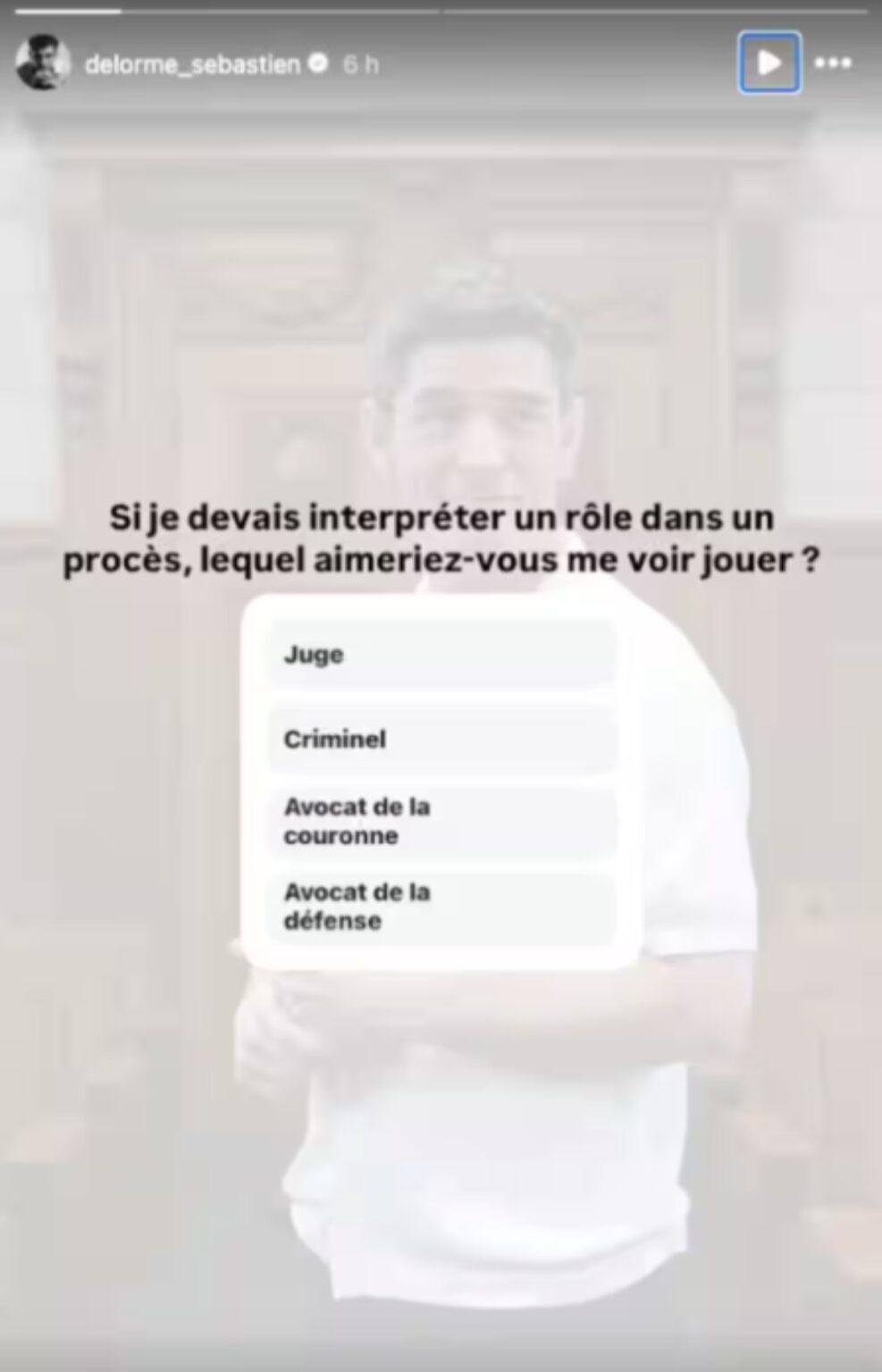 Plusieurs pensent que Sébastien Delorme jouera dans une nouvelle série ...