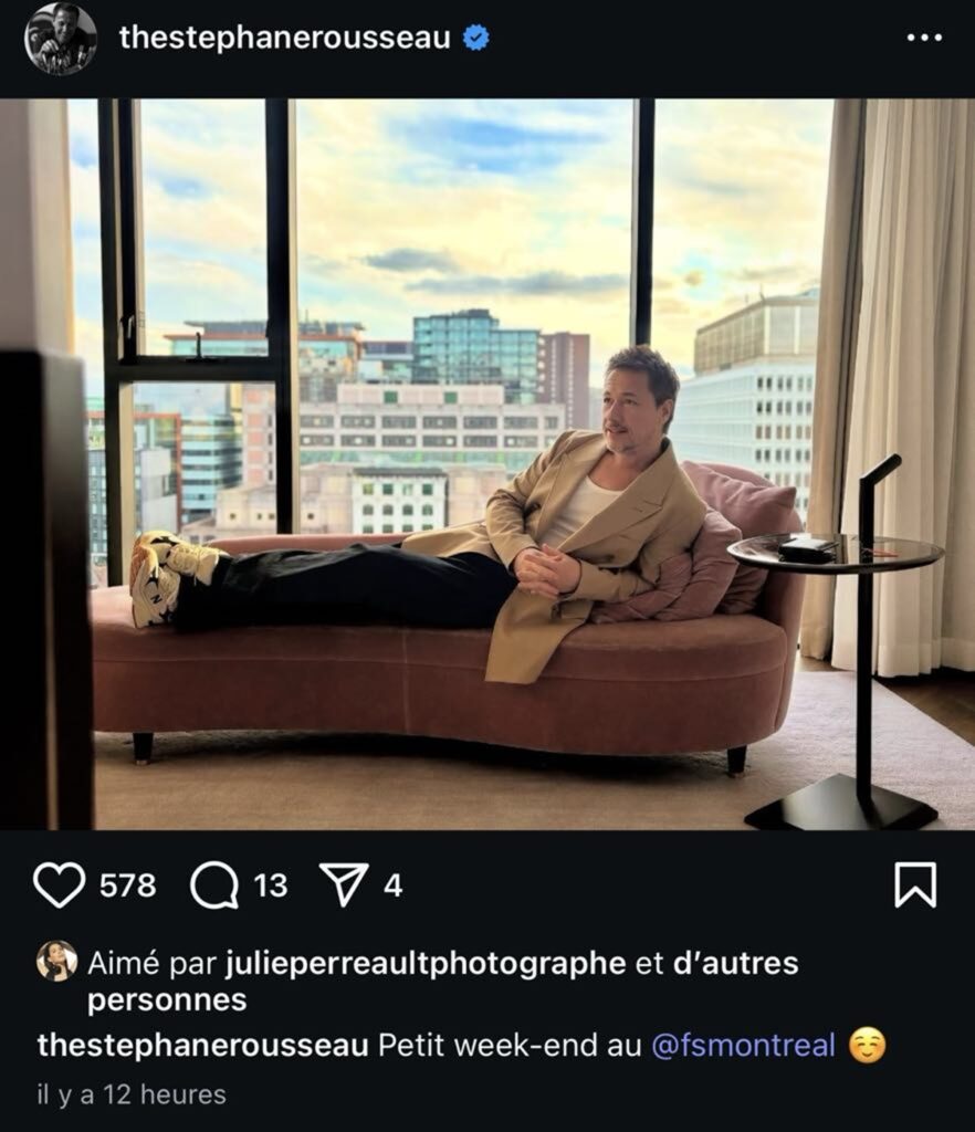 Stéphane Rousseau publie toutes les photos de son week-end romantique ...