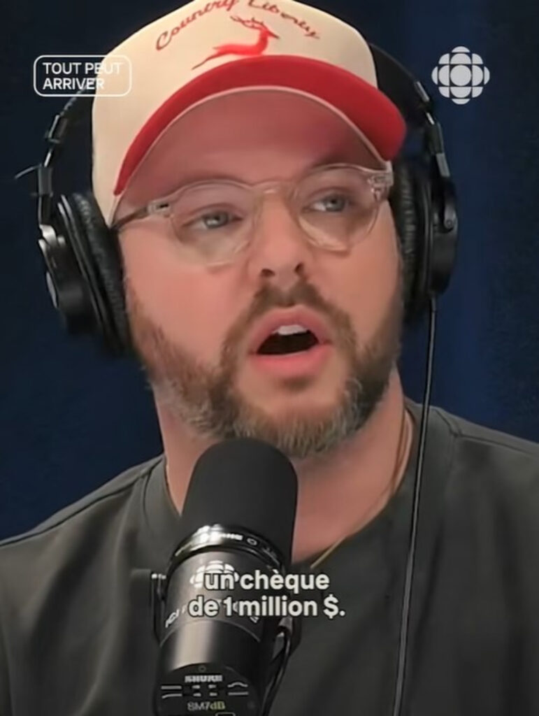 Alexandre Champagne dévoile le montant qu'il a gagné avec le livre de ...