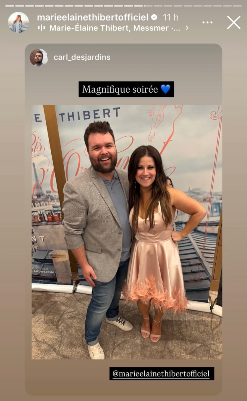 Marie-Élaine Thibert fait réagir avec son look de tapis rouge pour le ...