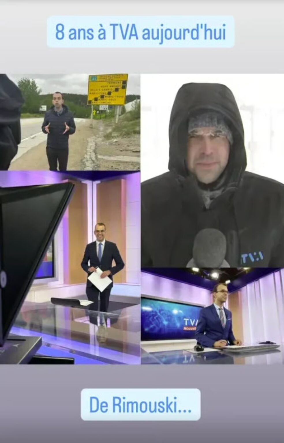 Ce journaliste de TVA souligne une étape importante dans sa vie ...