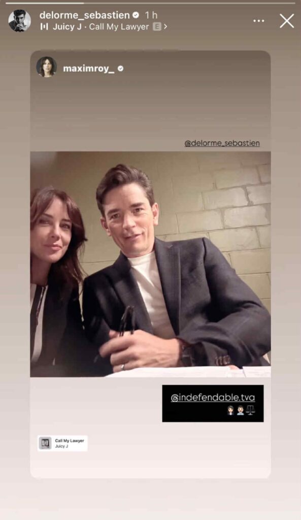 Sébastien Delorme publie une photo sur le plateau d’Indéfendable et il ...