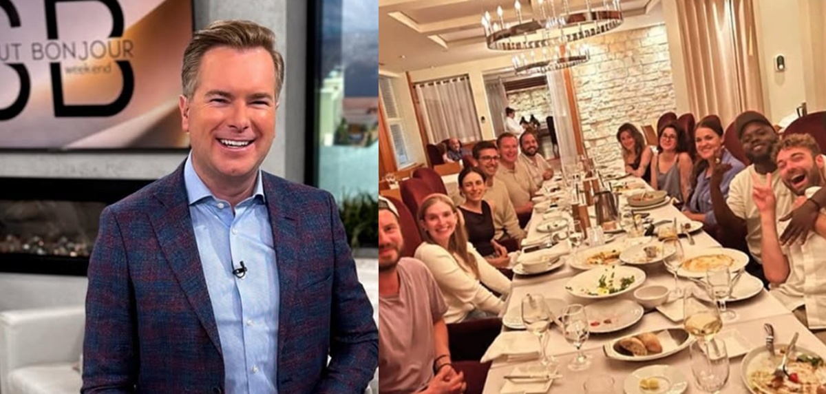 Alexandre Dubé partage une photo du souper de toute l'équipe de Salut ...