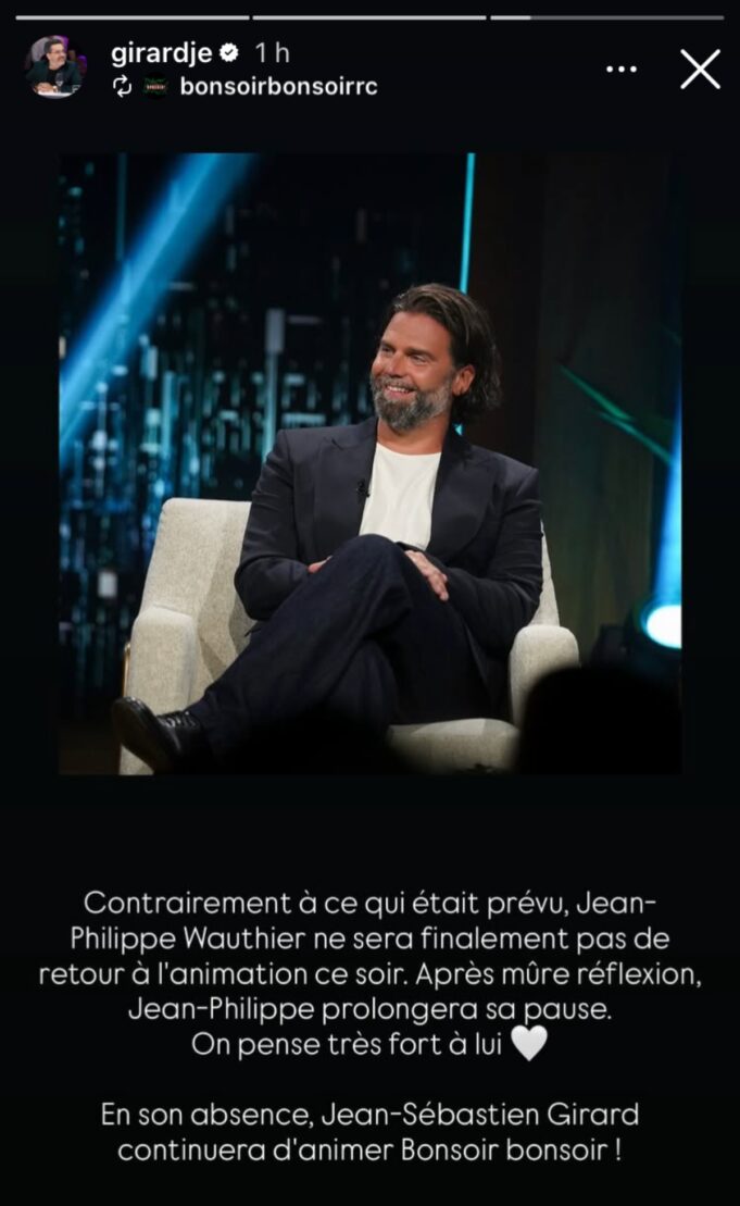 Quelques heures avant son retour, Jean-Philippe Wauthier doit annuler ...