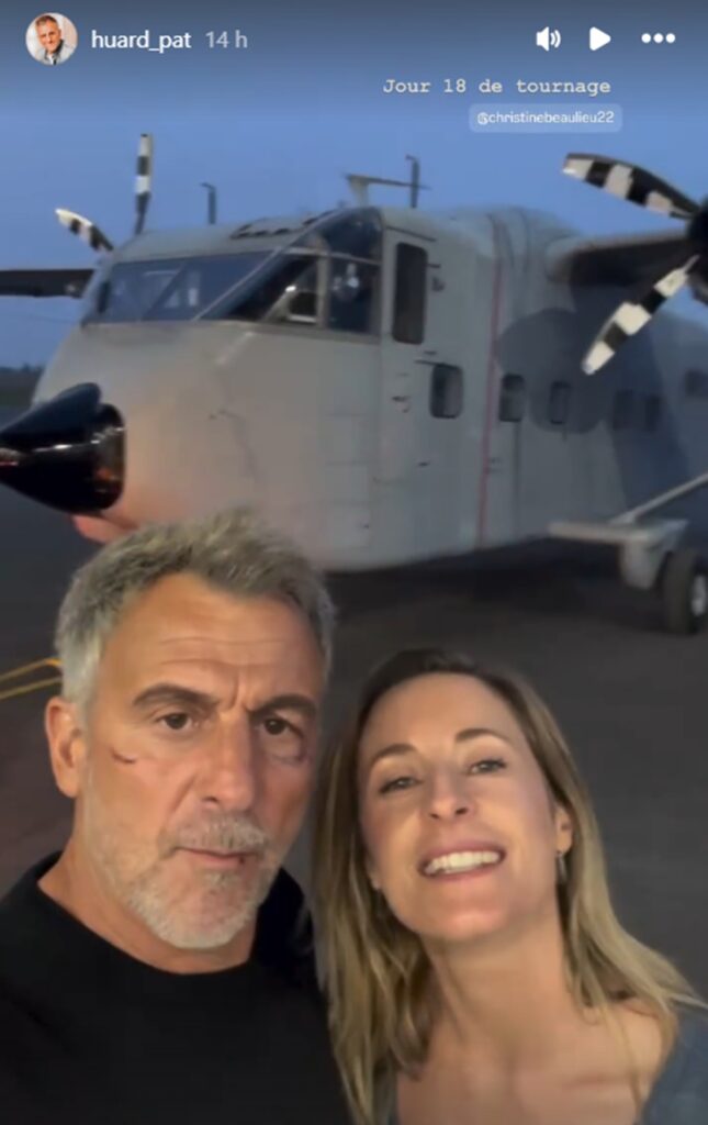 Patrick Huard partage des images du tournage avec Christine Beaulieu et ...