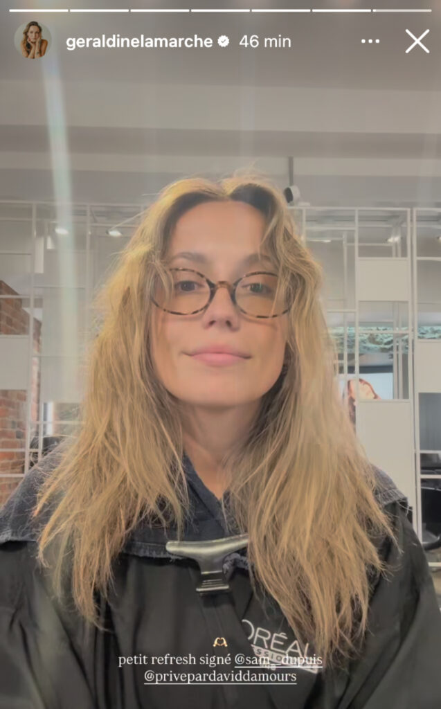 Géraldine Lamarche passe chez le coiffeur et montre ses nouveaux ...