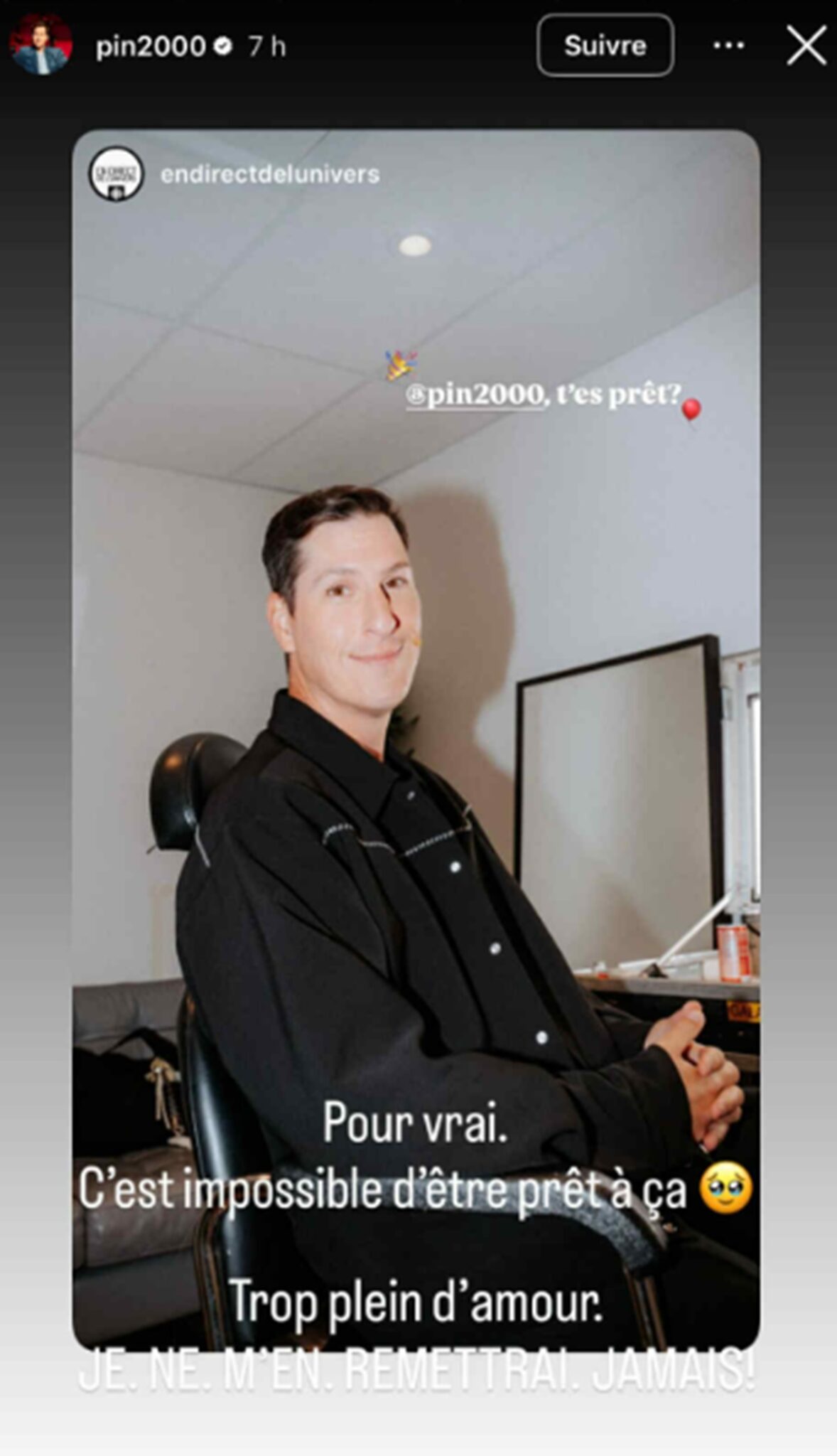 Quelques heures après l'émission, Guillaume Pineault réagit à son En ...