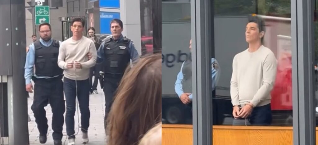 Sébastien Delorme était menotté dans la rue ce matin et ça fait réagir ...