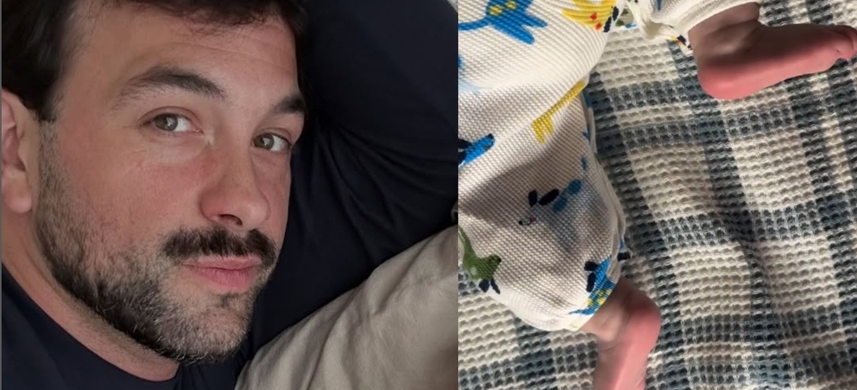 Felix-Antoine Tremblay montre le visage de son bébé pour la première ...