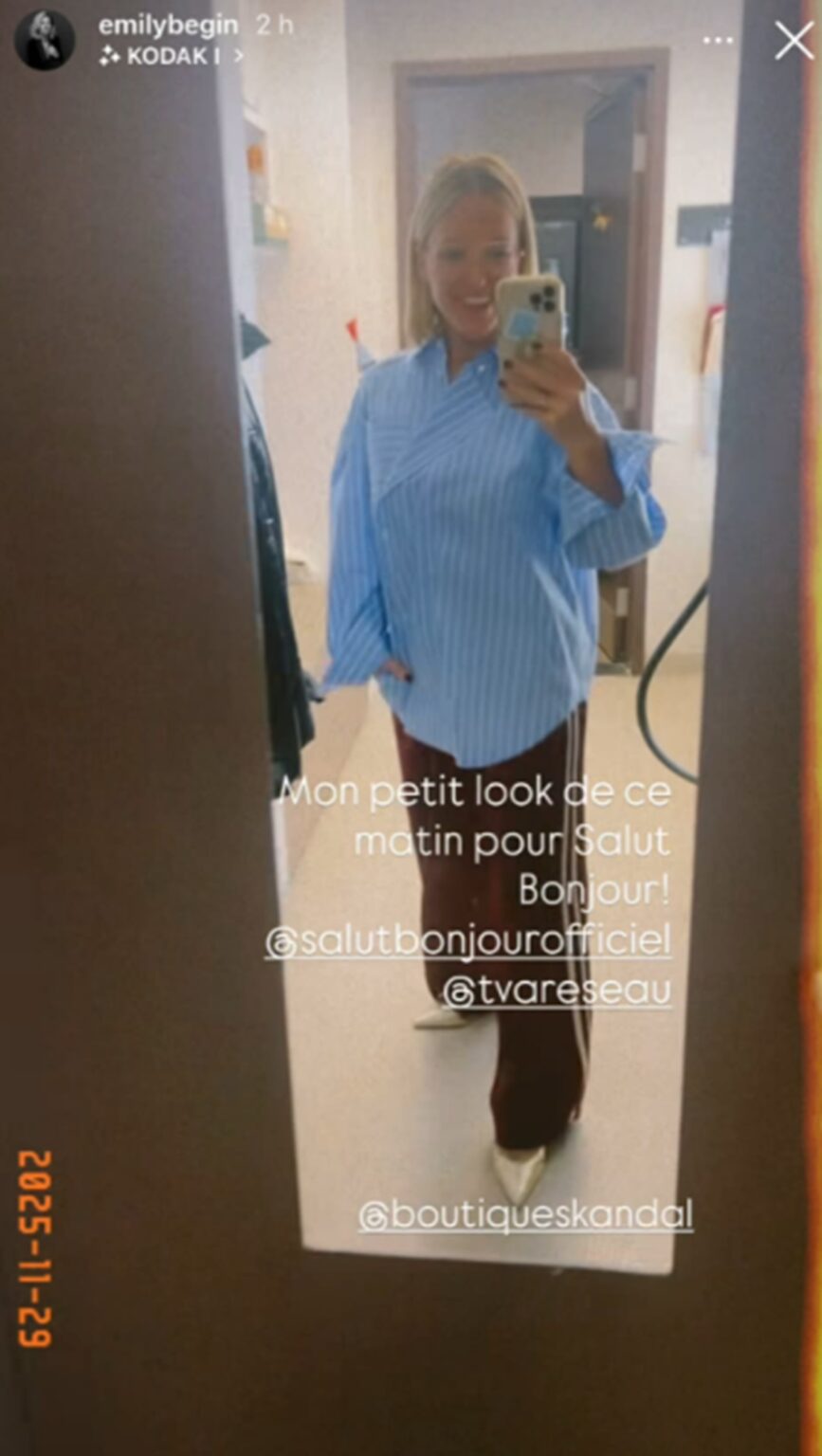Emily Bégin fait réagir avec son look à Salut Bonjour dans les ...