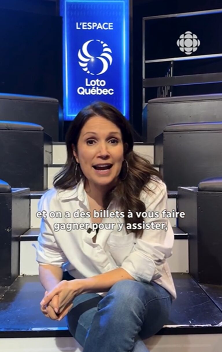 France Beaudoin sort et fait une annonce pour l'émission En direct de l ...