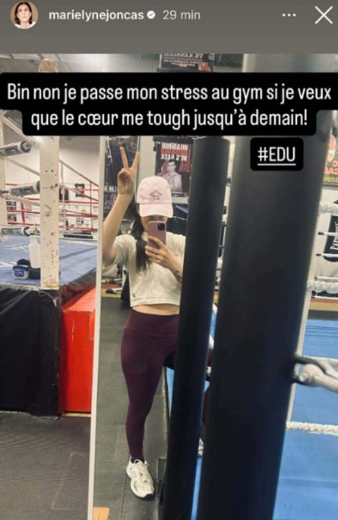 Marie-Lyne Joncas dévoile ce qu'elle a fait avant son En direct de l ...