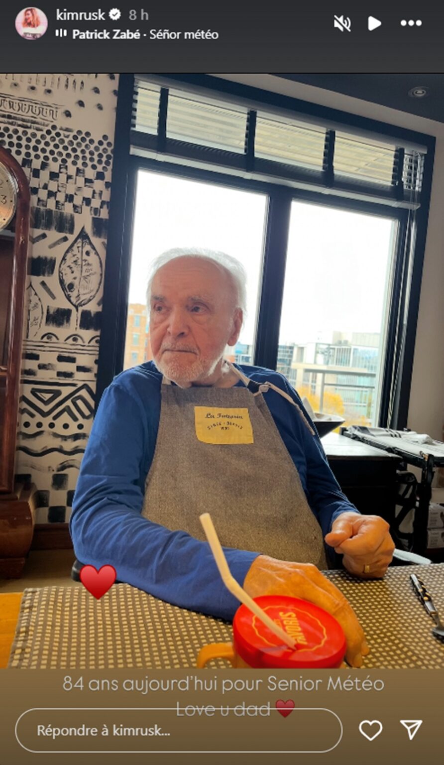 Kim Rusk partage une rare photo de son père connu pour ses 84 ans ...