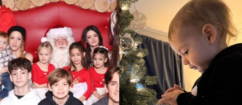 La famille Groulx partage toutes les photos avec le père Noël et ça ...