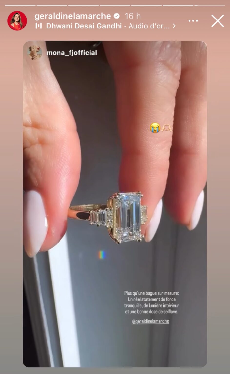 Géraldine Lamarche montre le cadeau qu’elle s’est offert pour ses 30 ...