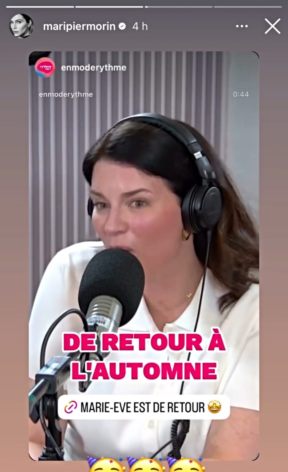 Marie-Eve Janvier annonce son grand retour après sa pause ...